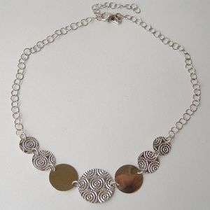 Hand Crafted | Jewelry | Echo Path Sterling Silver Disc Chain Necklace ...